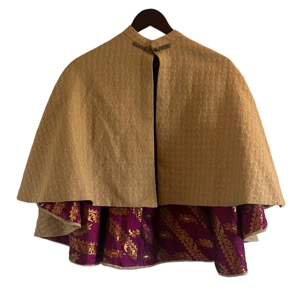 My Richard | Jackets & Coats | Gold Emperor Neckline Cape | Poshmark